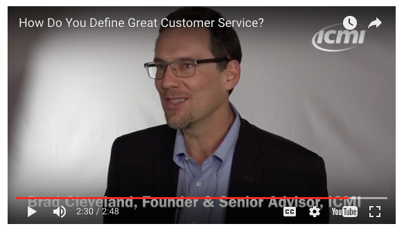 How Do You Define Great Customer Service? - Brad Cleveland